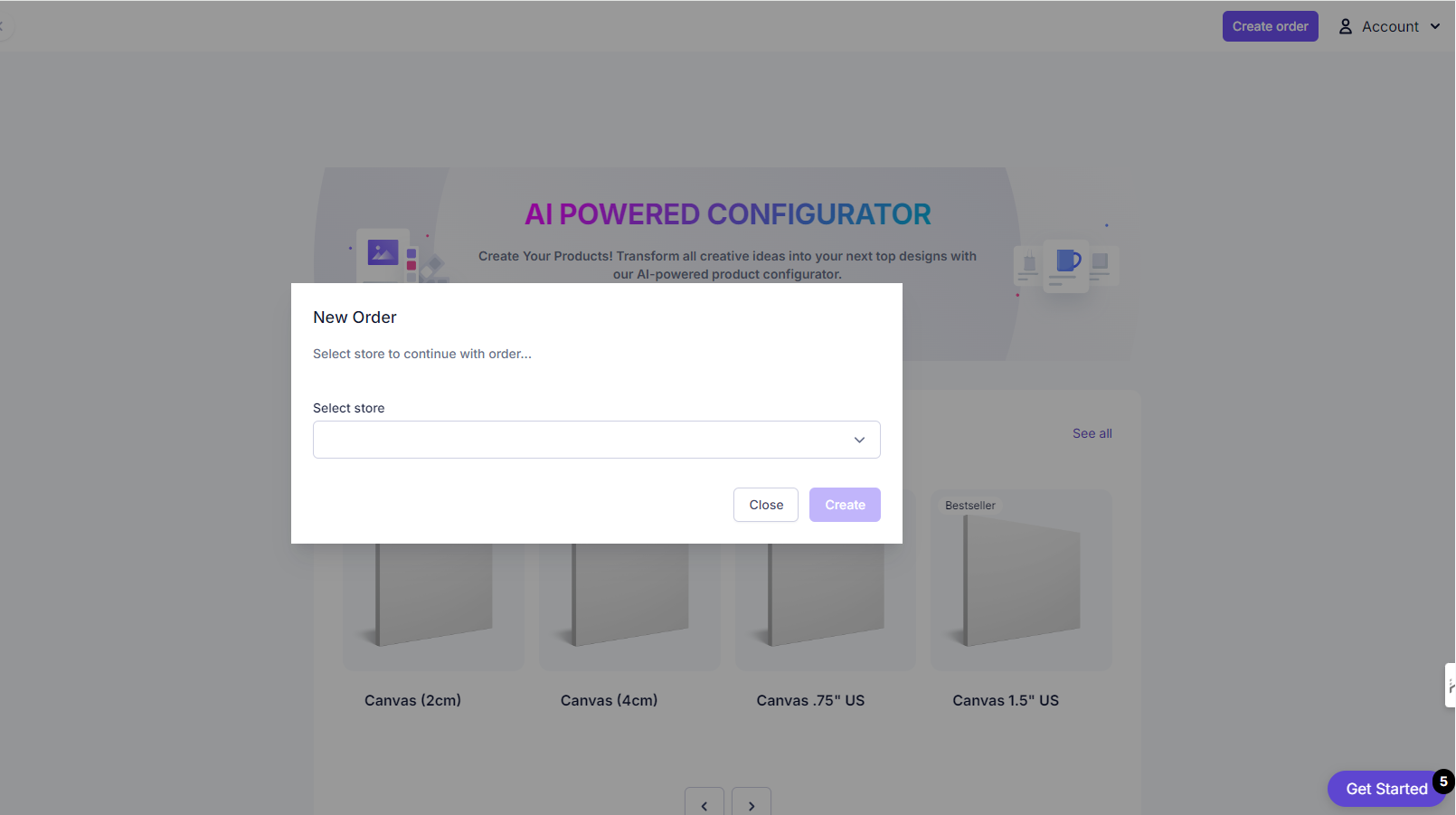 How to create a manual order?